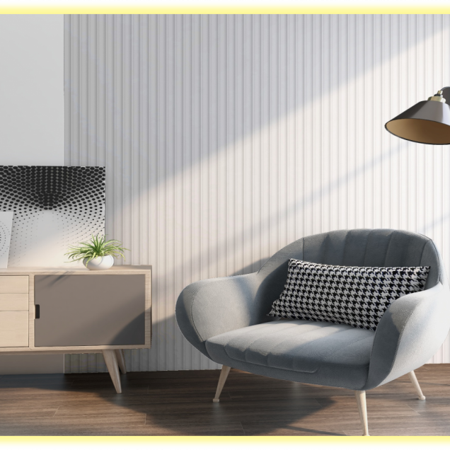 Panou decorativ 3D din polimer rigid, model Riflaj WP5 - 14.8x1.3x270 ...