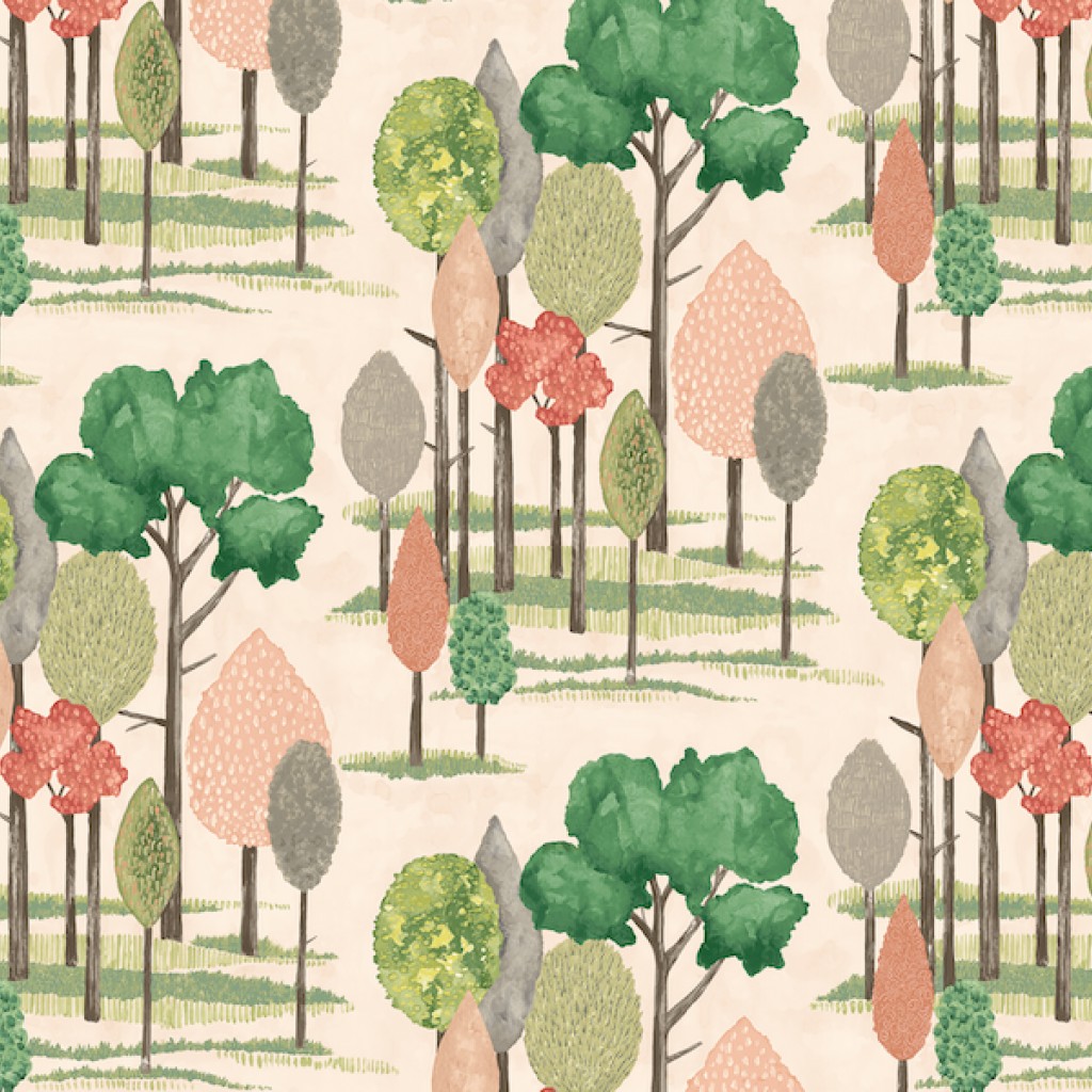 Tapet Tall Trees, Powder Puff, Ohpopsi | XTDeco.ro