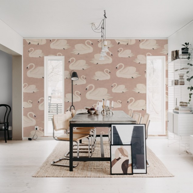 Fototapet Lebede Albe - Decor Camera Copii | XTDeco.ro