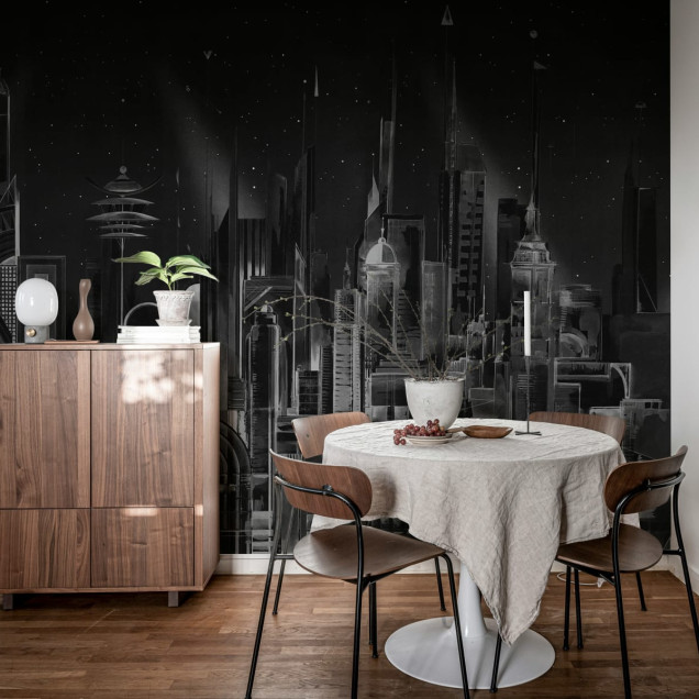 Fototapet Sci-Fi Town, Black, Rebel Walls