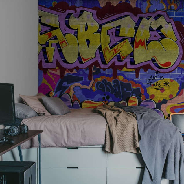 Fototapet Graffiti, Colorful, Rebel Walls | XTDeco.ro