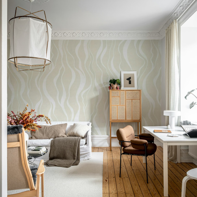Tapet Gentle Lines, Beige - Design Elegant pentru Interior | XTDeco.ro