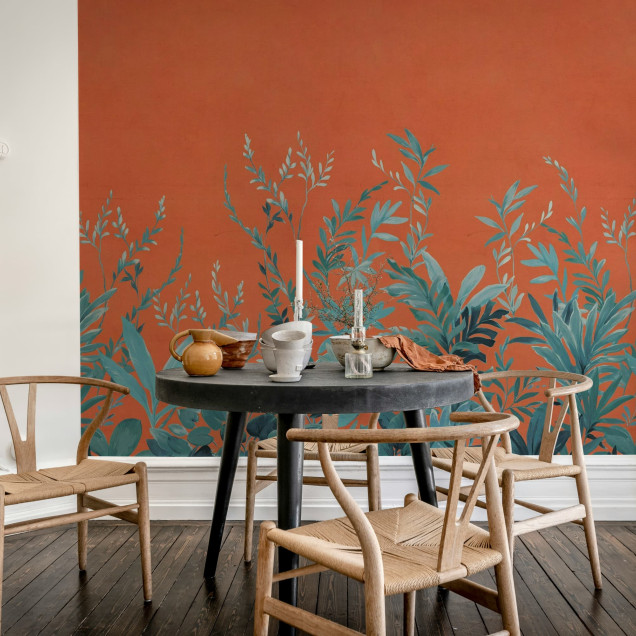Tapet și Fototapet Botanic Orange | XTDeco.ro
