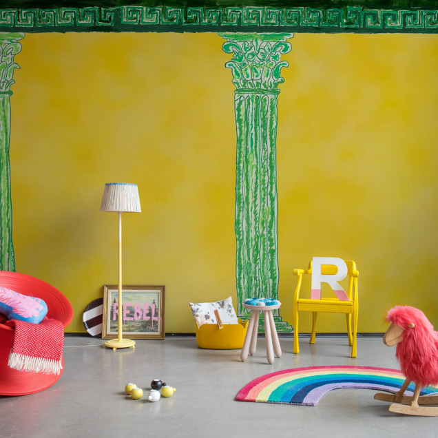 Tapet Galben Decorativ | Transformă-ți Casa cu Stil | XTDeco.ro