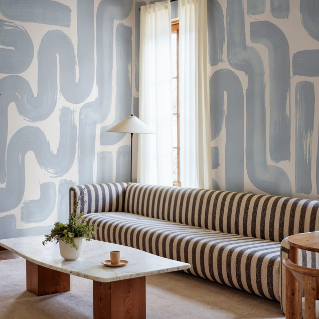 Tapet Abstract Albastru - Design Modern | XTDeco.ro