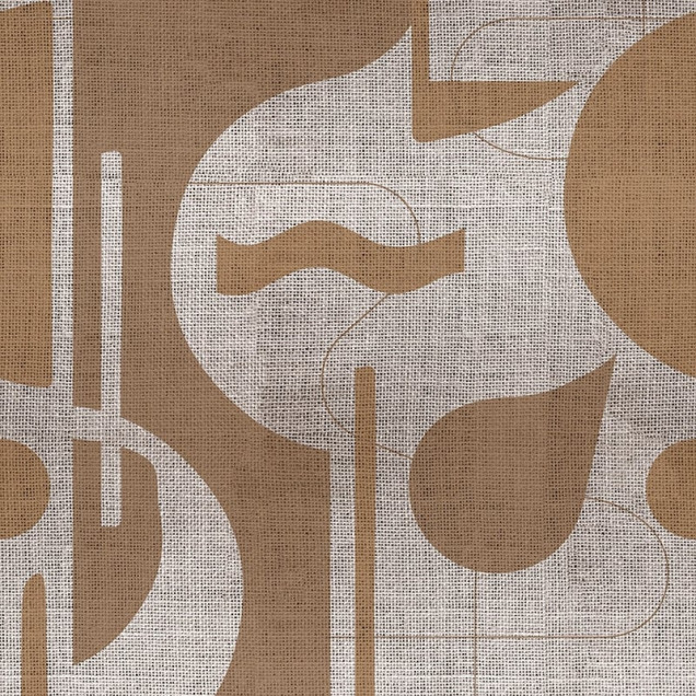 Tapet Personalizat Contours in Bold (cream) - VLAdiLA | XTDeco.ro