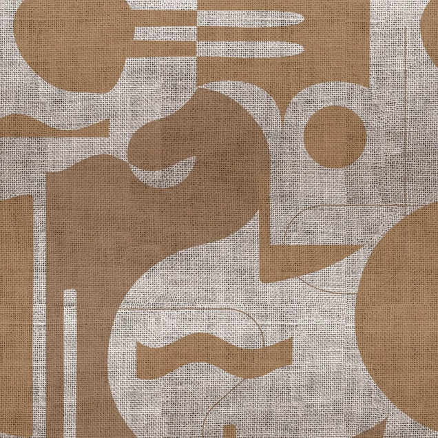 Tapet Personalizat Contours in Bold (cream) - VLAdiLA | XTDeco.ro