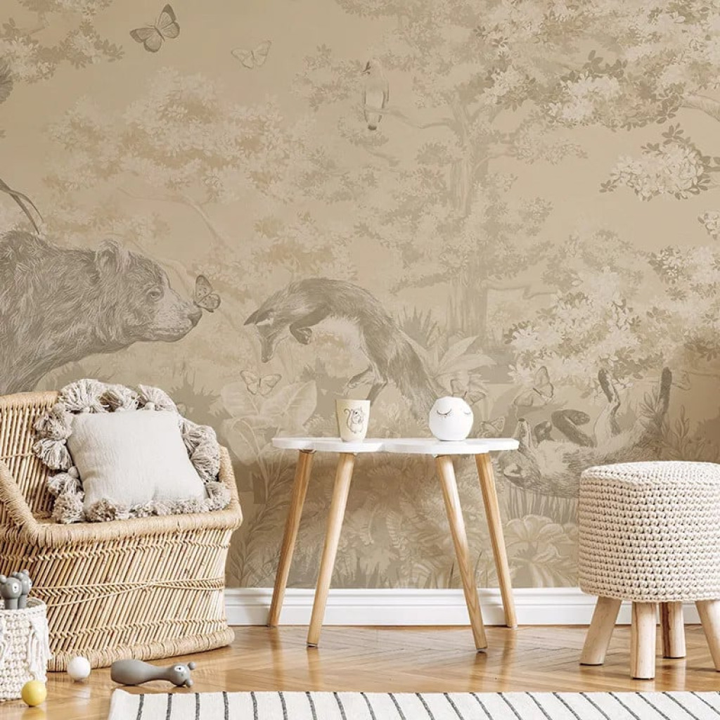 Tapet cu animale pentru copii - Creează o cameră magică | XTDeco.ro