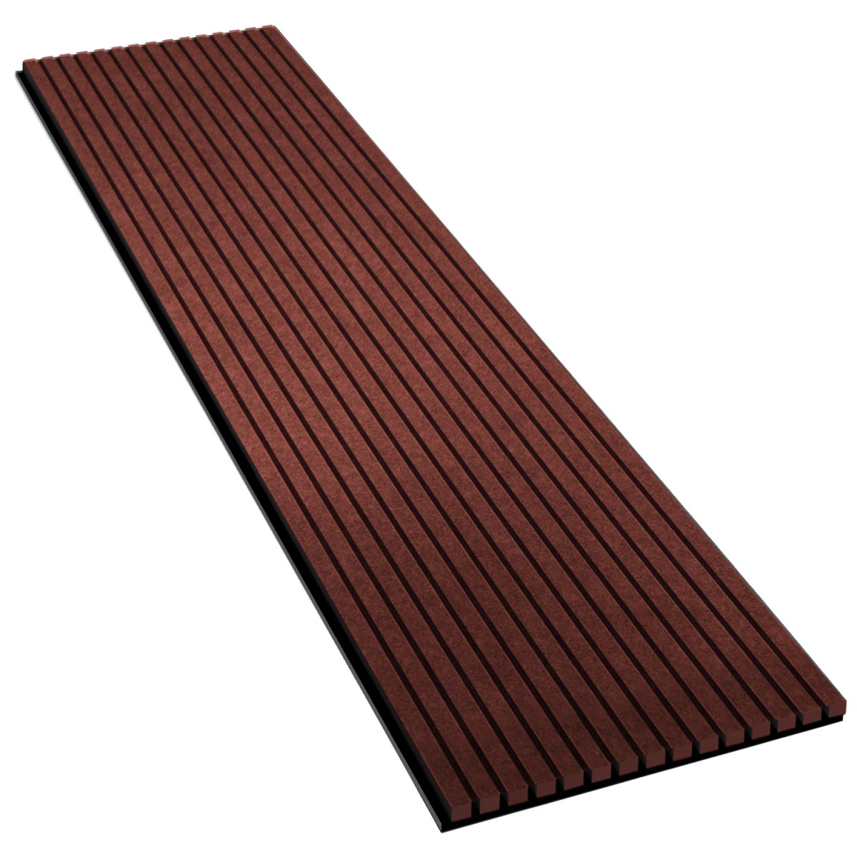 Panou riflat fonoabsorbant din fetru, Red Coral, 240x60 cm