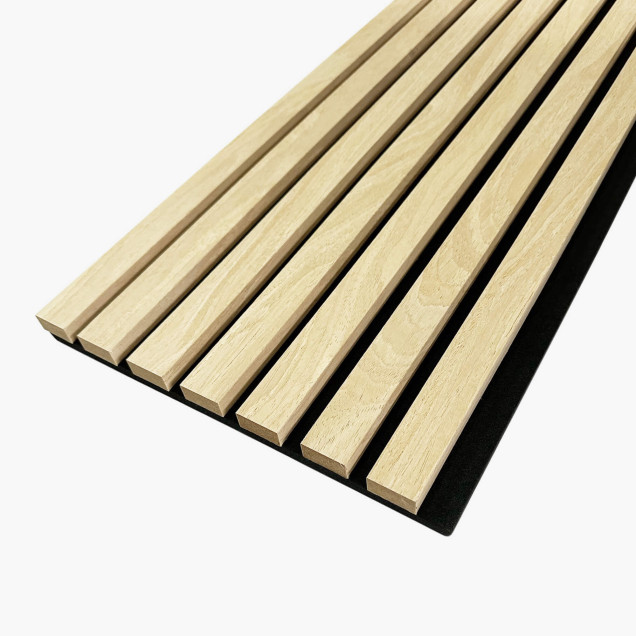 Profil dreapta pentru panou riflat MDF, Light Oak, fonoabsorbant, 270x2 ...