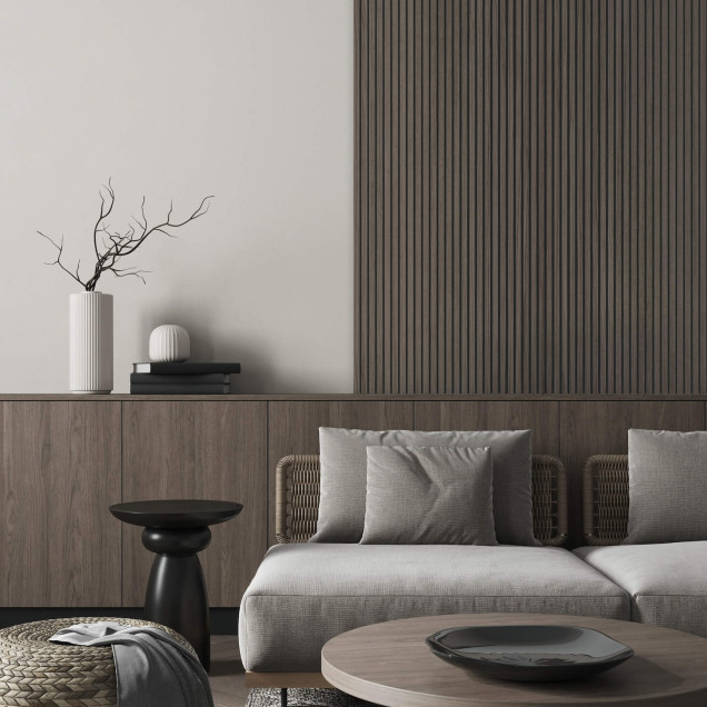 Panou Decorativ Riflat Nuc - Eleganță și Acustică | | XTDeco.ro