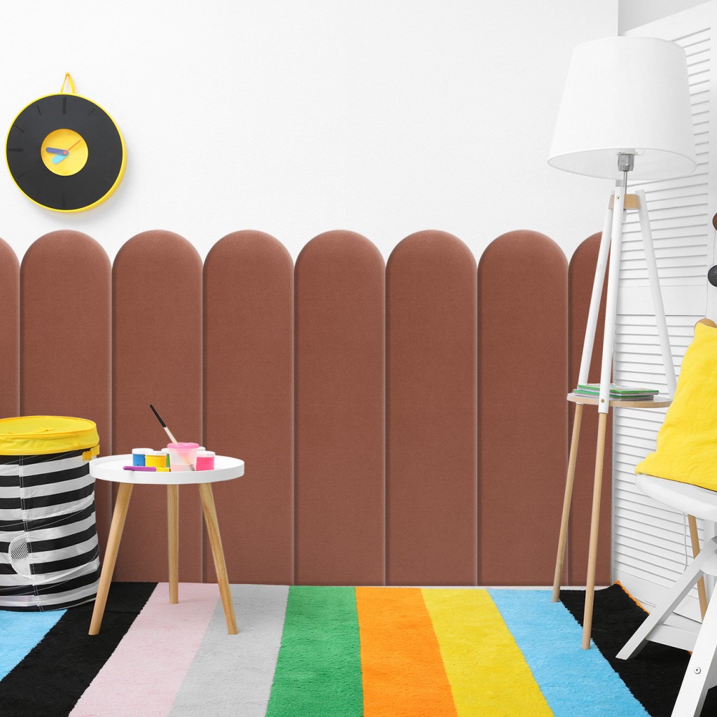 Panou tapițat catifelat, maro deschis, 20 cm, Simply Wall Panels ...