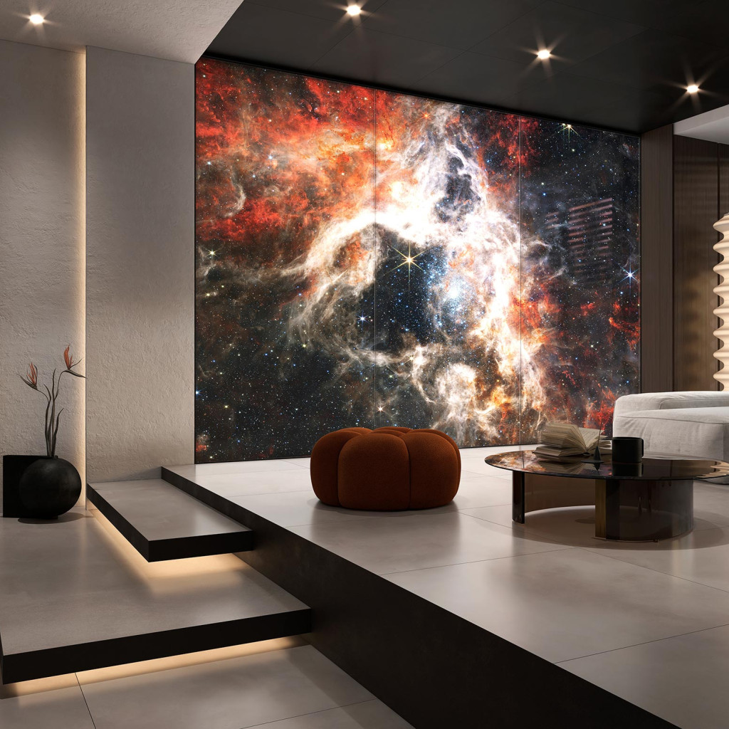 Panou decorativ iluminat cu LED Tarantula Nebula 2, Tecnografica ...