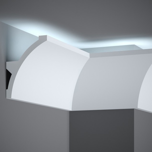 Cornisa decorativa pentru LED MDB101, 200 X 14 X 10.6 cm, Mardom Decor ...