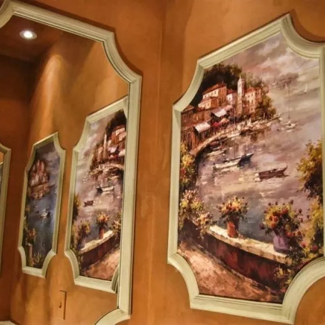 Chenar decorativ din poliuretan CR901B - 8x1x8 cm, Manavi