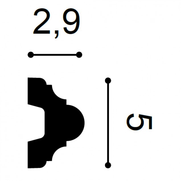 Brau Luxxus P4020, Dimensiuni: 200 X 5 X 2.9 cm, Orac Decor